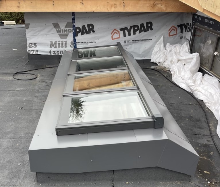 Velux Long Light Skylight Installation Campbell River - Donnelly Skylights